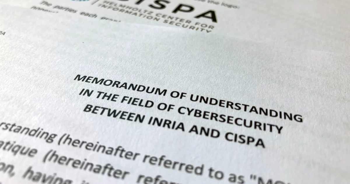 CISPA stärkt Forschungskooperation mit Inria (Institut national de recherche en informatique et ...